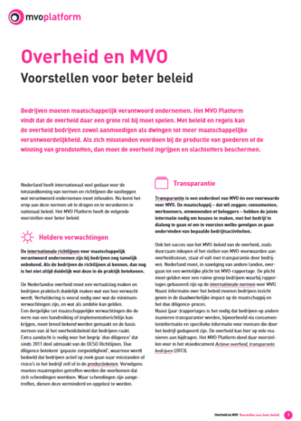 Overheid en MVO - MVO Platform